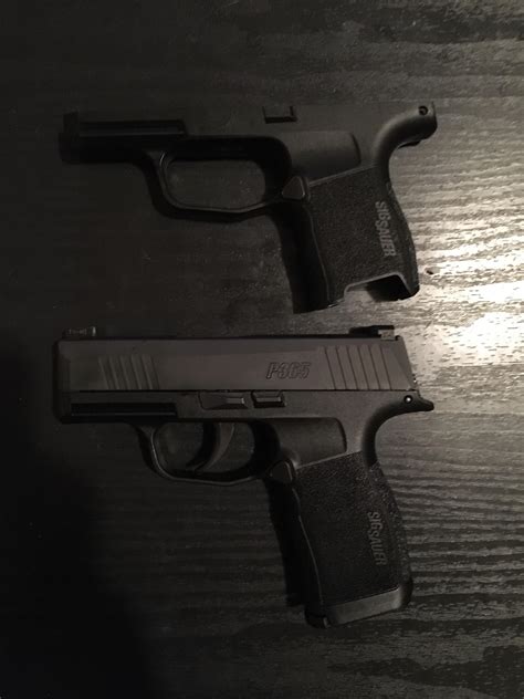 Standard Sig P365 Slide On A Sig P365xl Frame With Flush Fit 12rd Mag R Ccw