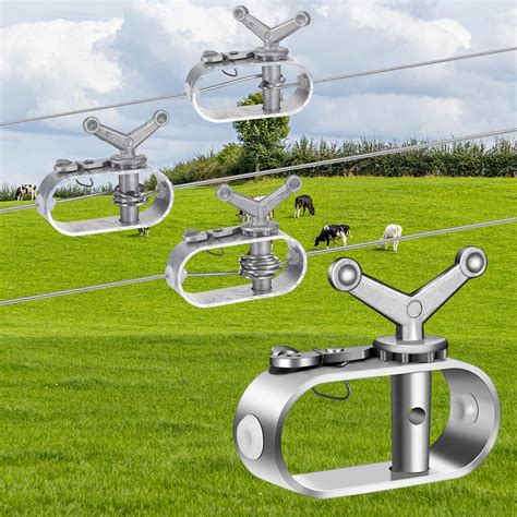 Yaocom 12 Pcs Electric Fence Wire Strainer Aluminum Wire
