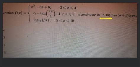 Unction Fxleft Begin Array L X 2 5 X6 Quad 2 Leqslant X Le