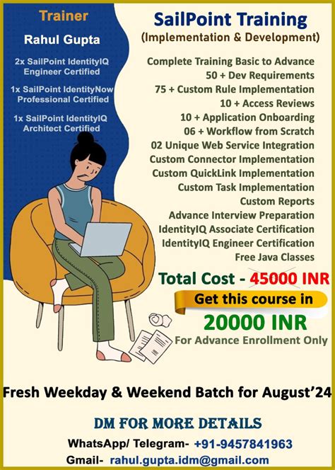 Join Sailpoint Training Program For August Rahul Gupta Posted On The Topic Linkedin