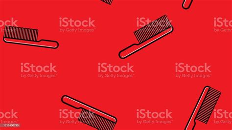 미용 이발에 대한 질감 원활한 패턴 빗 헤어 스타일 스타일링 길고 짧은 머리에 대한 세련된 이미지를 만드는 만들기 미용 도구 벡터 일러스트레이션 머리 모양에 대한 스톡 벡터