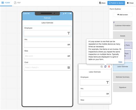 Repeat A Screen In The Legacy Builder Gocanvas Help Center