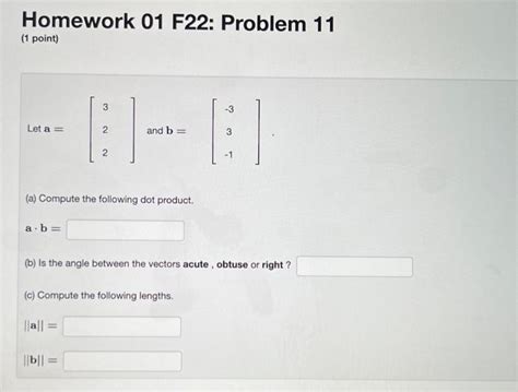 solved homework 01 f22 problem 11 1 point let a ⎣⎡322⎦⎤