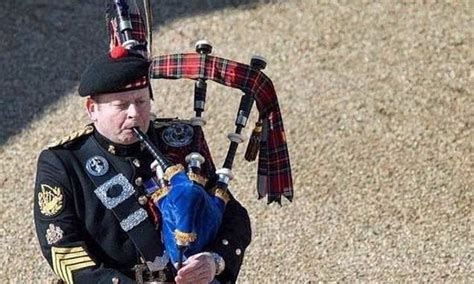 The Queens Piper Recalled The Moment The Wind Lifted His Kilt Up In