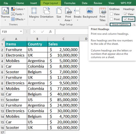 Print Titles In Excel Definition Examples How To Print