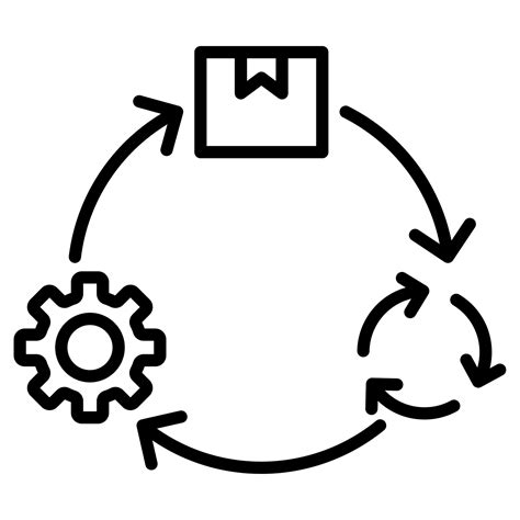 Product Lifecycle Management Icon Line Vector Illustration 39886221 Vector Art At Vecteezy