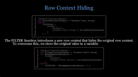 14 Mastering Dax Deep Dive Into Row Context With Iterators And Best Practices Youtube