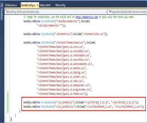 Bundling And Minification In Aspnet Mvc 4 Mindstick