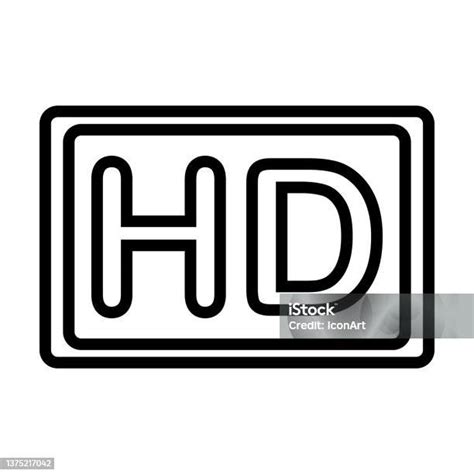 시네마 컬렉션의 Hd 사인 아이콘 흰색 배경에 격리 된 얇은 선형 Hd 기호 카메라 Hd 윤곽 선보기 아이콘 라인 벡터 Hd 사인 사인 웹 및 모바일 기호 0명에 대한 스톡