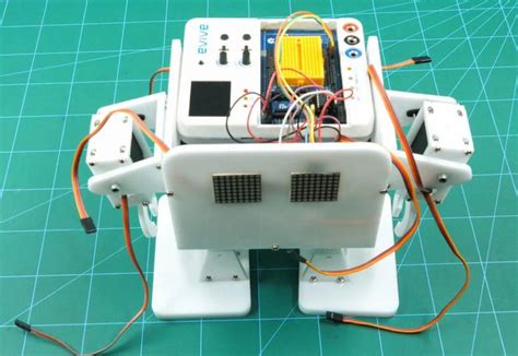 Make Smartphone Controlled Humanoid Bipedal Robot Using Evive Arduino Based Embedded Platform