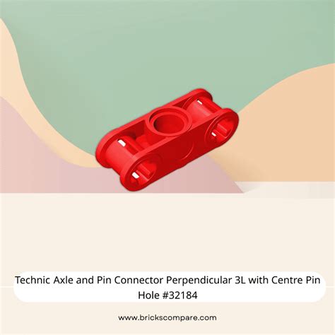 Technic Axle And Pin Connector Perpendicular L With Centre Pin Hole Tan