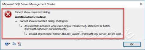 How To Deal With Database Context Error 208 In Sql Server