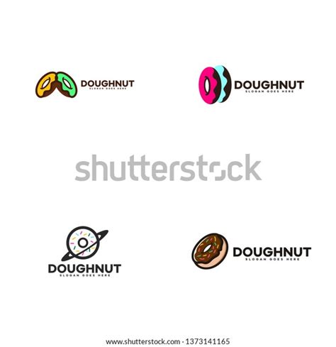Doughnut Logo Design Stock Vector Royalty Free 1373141165 Shutterstock