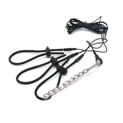 NEW Shocking Pulse Electro Kit Sex Stainless Plug Dilator E Stim Ring Set Toy EBay