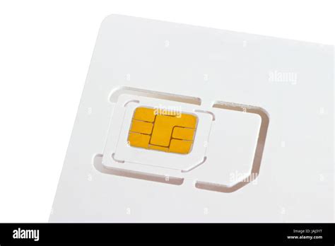 White Sim Card Isolated On White Background Stock Photo Alamy