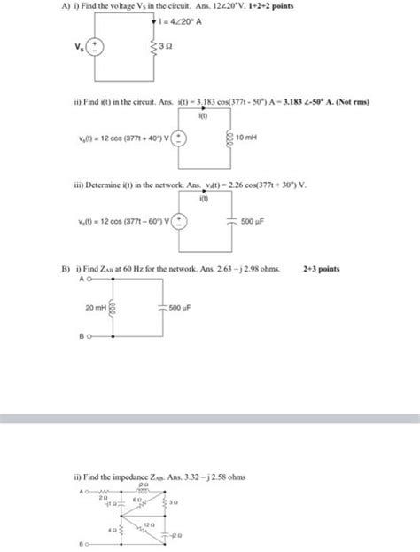 Solved Ii Find I T In The Circuit Ans I T Chegg Com