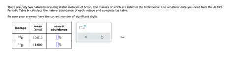 Solved There Are Only Two Naturally Occuring Stable Isotopes Chegg