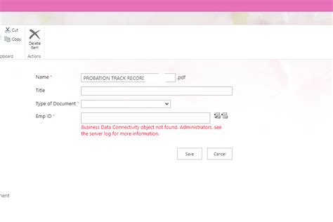 Bdc Connection Issue With Sharepoint Document Library Microsoft Qanda