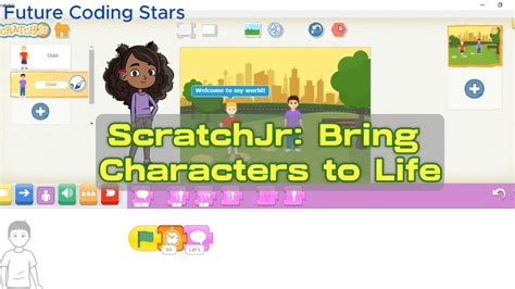 9 Scratchjr Tutorial Bringing Characters To Life With Sounds And Dialogue Youtube