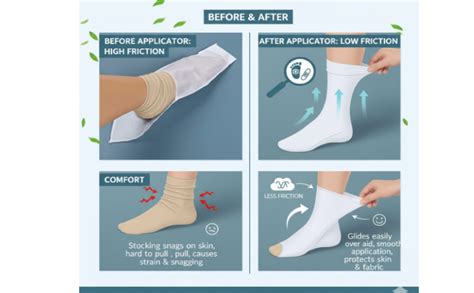 Curafit® Easy Slide Open Toe Compression Sock Aid Slip Stocking