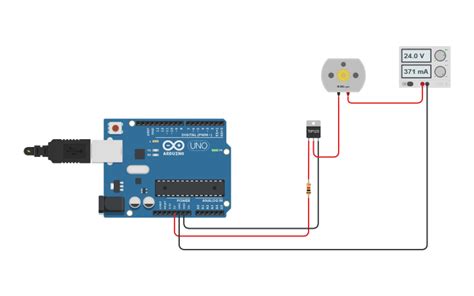 Circuit Design Tip120 Tinkercad