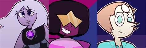 Garnet Amethyst And Pearl Icons Rstevenuniverse