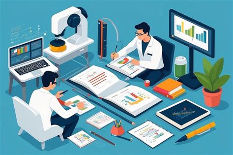 Premium Photo Lab Section Focused On Geology With Rock Samples And Geological Maps