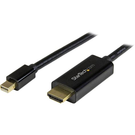 StarTech Mini Displayport To HDMI Cable 6 Black MDP2HDMM2MB