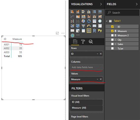 Solved Matrix Column Header Not Showing Measure Name Microsoft