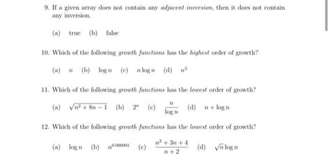 Solved 9 If A Given Array Does Not Contain Any Adjacent