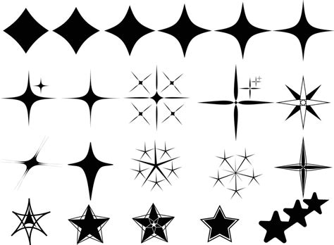 Conjunto Vectorial De Estrellas Y2k Y Elementos Retrofuturistas Para La Decoración 13800689
