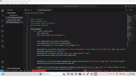 Kandugula Poojitha On Linkedin Python Tkinter Mysql Bankmanagement Gui Database Programming