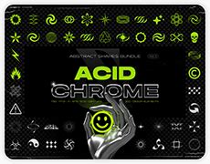 Acid And Chrome Abstract Shapes Bundle Behance