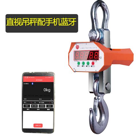 友声电子吊秤5T蓝牙吊钩秤10吨无线吊称3T手持吊磅2T行车挂钩称1T