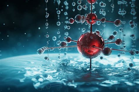 Abstract Molecular Structure Visualization Background Illustration