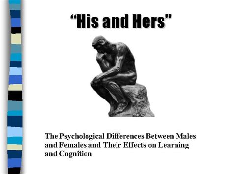 The Psychological Differences Between Males And Females Tpt