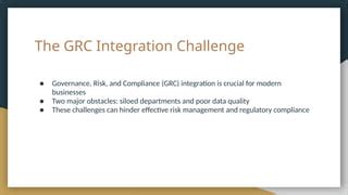 Overcoming Challenges In GRC Integration Pptx