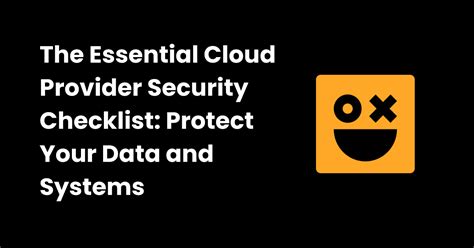 Cloud Provider Security Checklist Checklist Gg