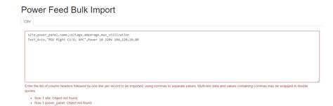 I Cant Import Data Via Csv · Netbox Community Netbox · Discussion