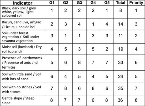 16 Example Of A Synthesis Matrix Including Results From Prioritization Download Scientific