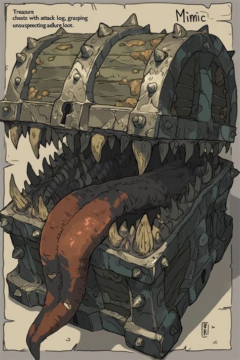 Mimic Dark Souls Мифические существа Монстров Иллюстрации арт