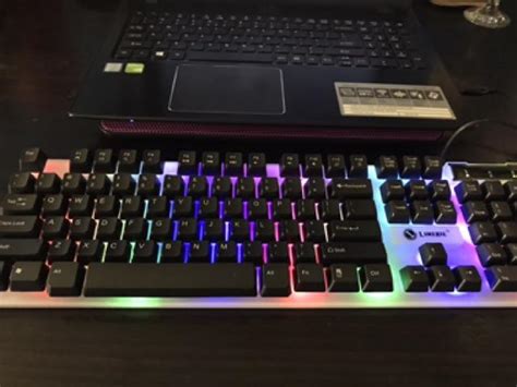 Gtx 300 Colorful Led Illuminated Backlight Usb Wired Pc Laptop Gaming Keyboard And Mouse Combo