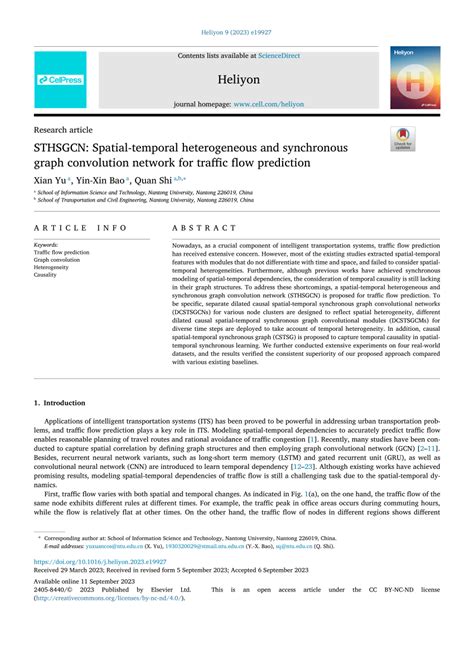 Pdf Sthsgcn Spatial Temporal Heterogeneous And Synchronous Graph