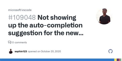 Not Showing Up The Auto Completion Suggestion For The New Instance Issue Microsoft