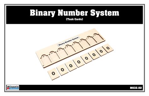 Montessori Materials Binary Number System Task Cards