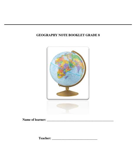 Grade 8 Geography Summary Teachmzantsi