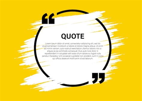 Premium Vector Trendy Block Quote Modern Elements Creative Quote And