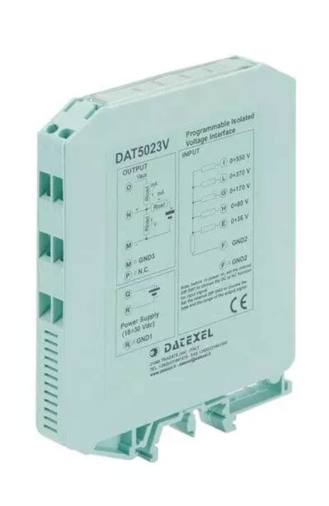 datexel signal converter rtd splitter analog output dat 4631 b