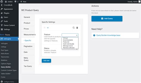 Query Builder Wc Product Query Type — Jetengine Crocoblock