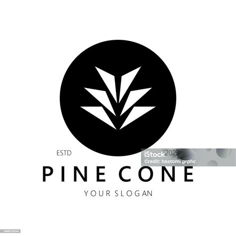 추상 간단한 솔방울 로고 디자인 비즈니스 배지 상징 소나무 농장 소나무 산업 요가 스파 벡터 0명에 대한 스톡 벡터 아트 및 기타 이미지 Istock